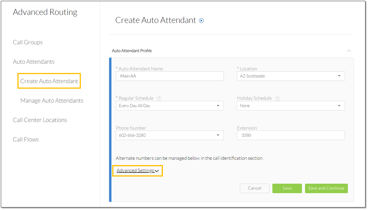 Auto Attendant Setup - Nextiva Help
