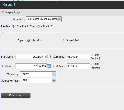 NextOS Call Center: Call Center Overflow Matrix Report - Nextiva Help