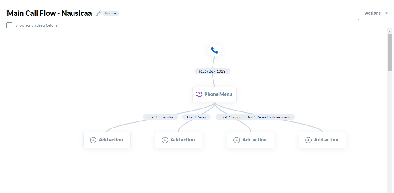 Call Flow Nodes - Phone Menu - Nextiva Help