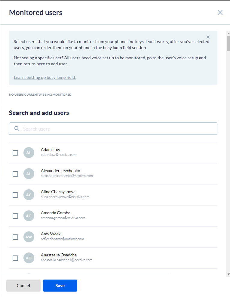 Busy Lamp Field - Nextiva Help