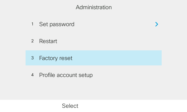 Cisco CP Series - Factory Reset Guide - Nextiva Help