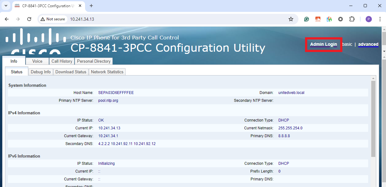 Cisco CP Series - Factory Reset Guide - Nextiva Help