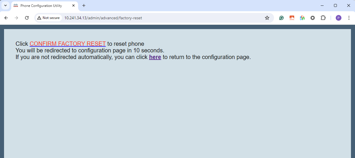 Cisco CP Series - Factory Reset Guide - Nextiva Help