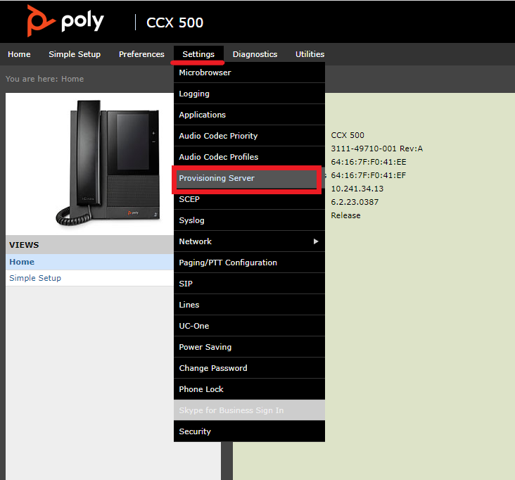 Set up your Poly CCX Device - Nextiva Help
