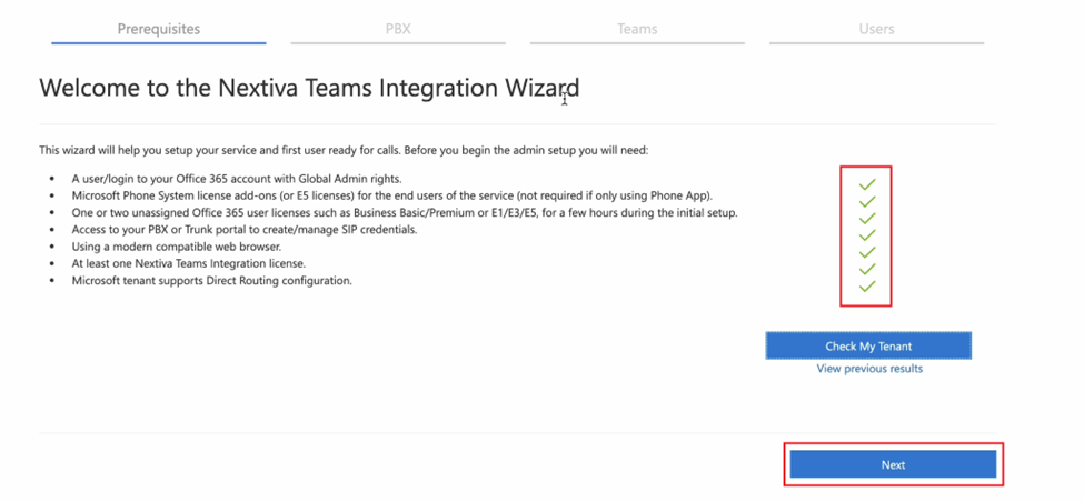 Call2Teams - Customer Account Setup - Nextiva Help