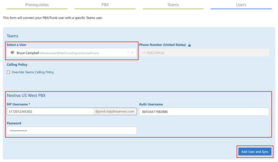 Call2Teams - Customer Account Setup - Nextiva Help