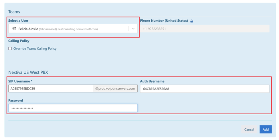 Call2Teams - Customer Account Setup - Nextiva Help