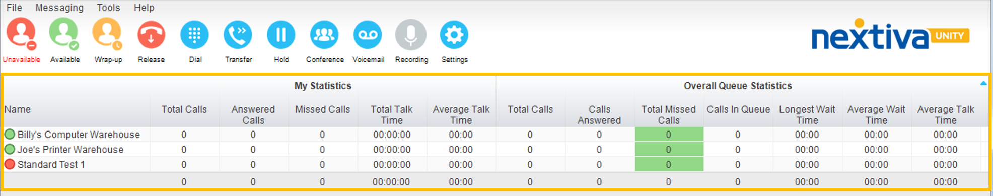 Unity - Call Center List - Nextiva Help
