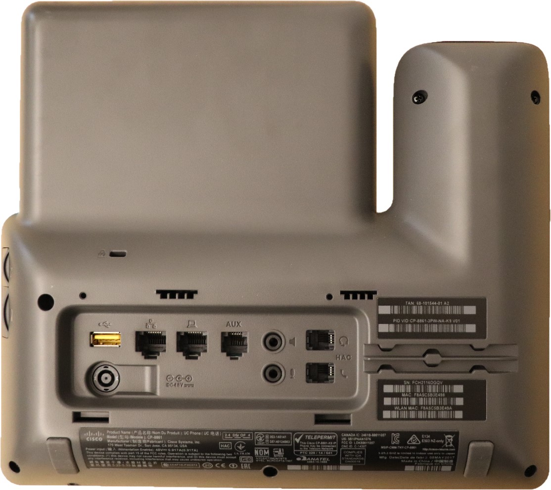 Cisco 8861 Specification Sheet - Nextiva Help