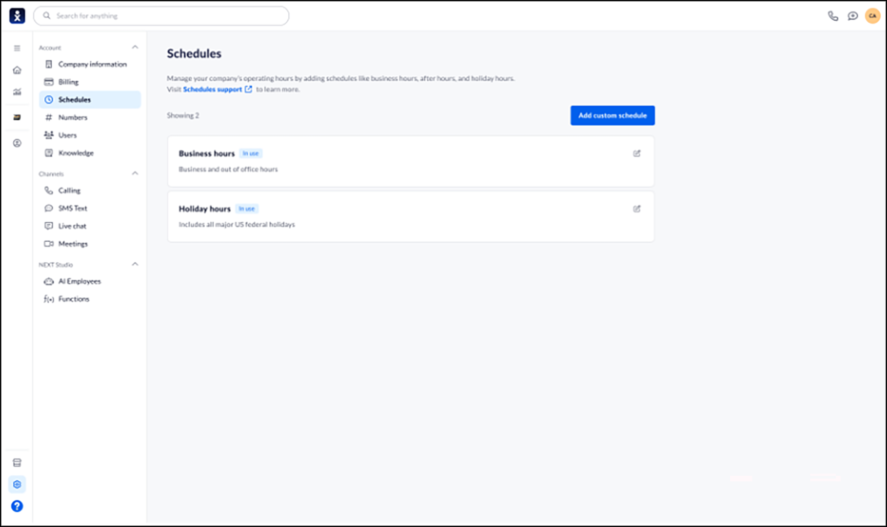 XBert AI Standalone - Nextiva Help
