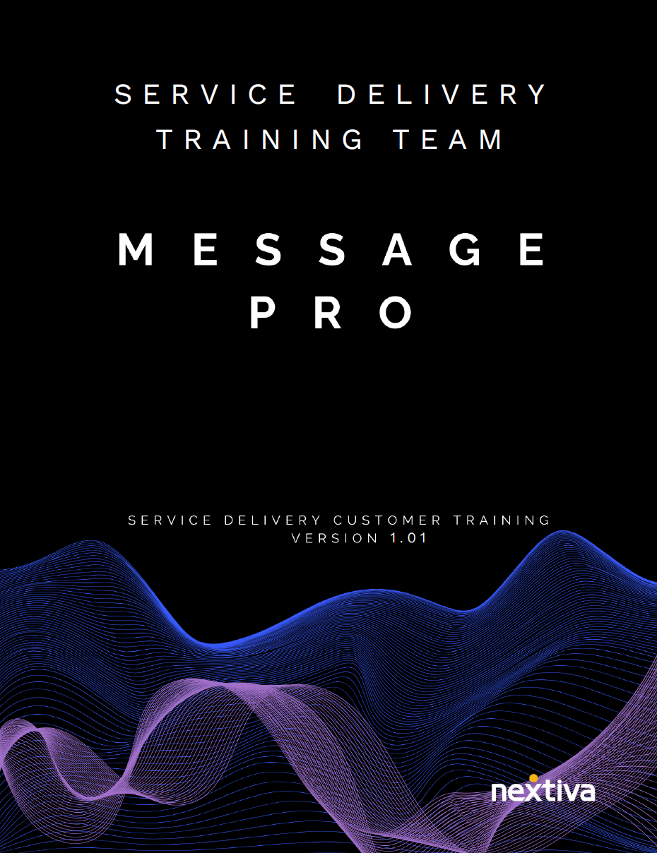 NextivaONE - Message Pro - Nextiva Help